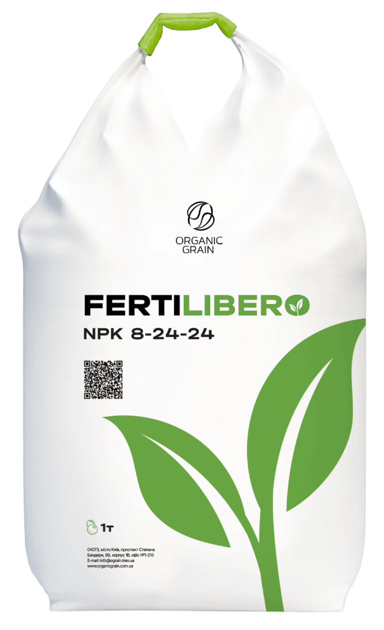 Добриво FERTILIBERO NPK 8-24-24 від Органік Грейн: доступний фосфор